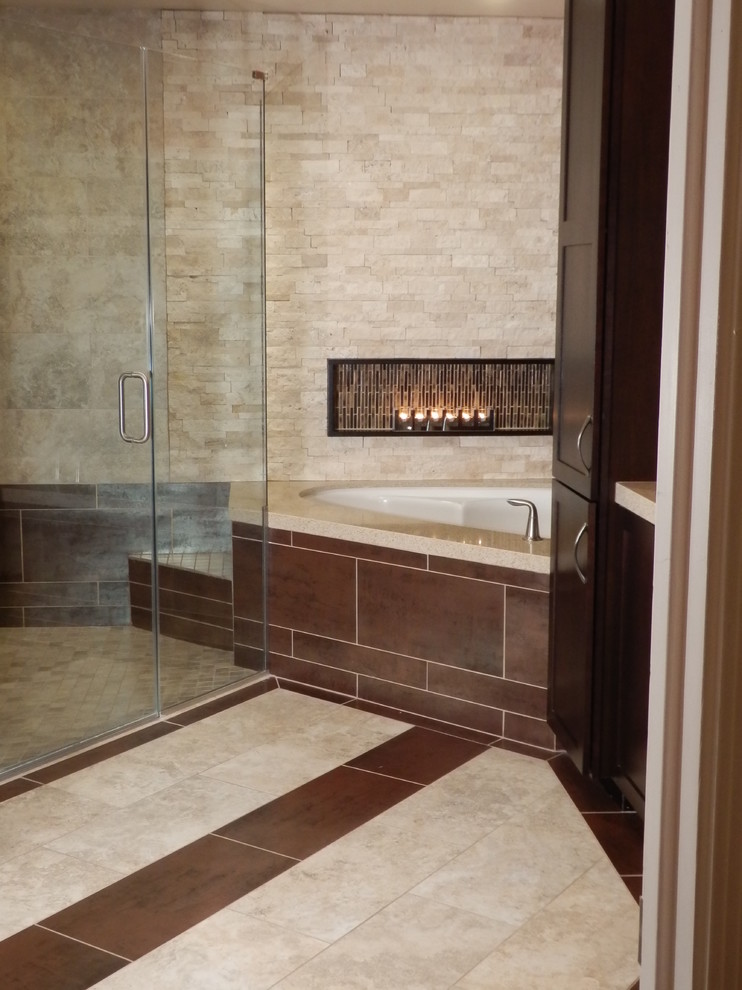 Contemporary Neutral Master Bathroom - Contemporary - Bathroom ...