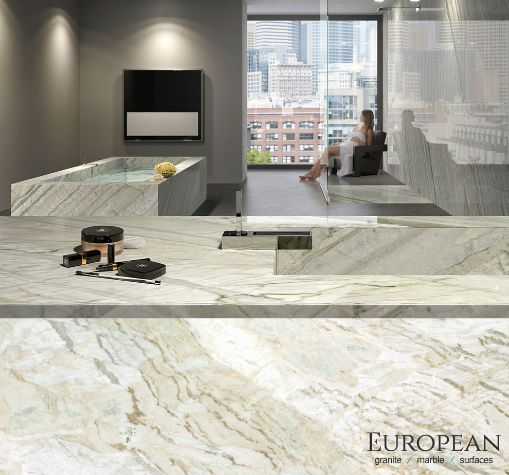 Corteccia Quartz - Bathroom - New York - by European Granite & Marble ...