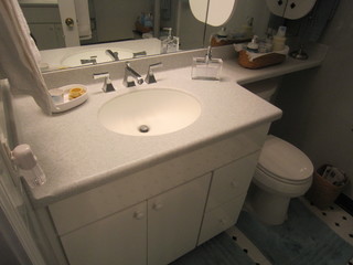 Countertop Over the Toilet - Traditional - Bathroom - Chicago - by ...