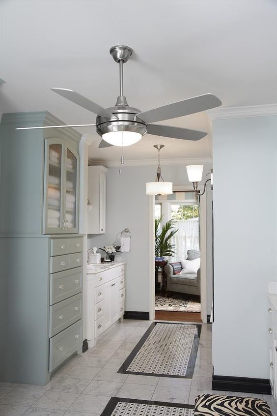 Craftmade Helios Ceiling Fan in Stainless Steel with 52" Custom Blades ...