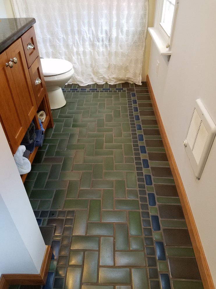 Craftsman Floor Tile - Craftsman - Bathroom - Detroit - by Motawi ...