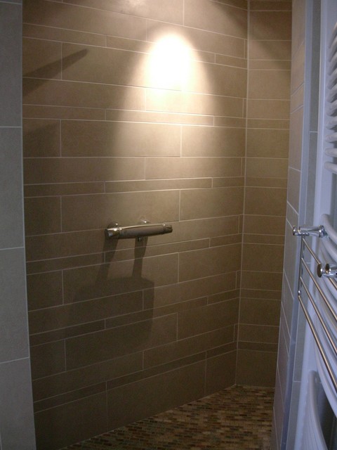 creation bathroom, european stone mosaic shower and strip Flowers - La ...