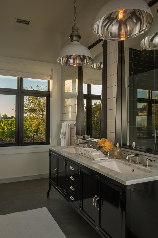 Cunningham Residence Napa - Farmhouse - Bathroom - San Francisco - by ...
