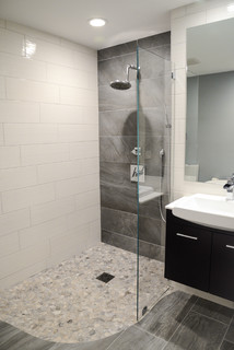 Curbless Entry Shower - Contemporary - Bathroom - Raleigh - by The Bath ...