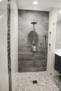 Curbless Entry Shower - Contemporary - Bathroom - Raleigh - by The Bath ...