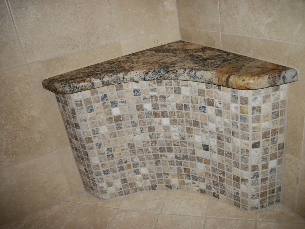 Curved Front Shower Bench - Traditional - Bathroom - Houston - by N ...