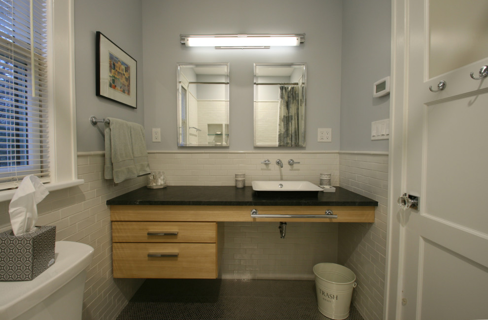 Custom Ash/Granite Floating Vanity - Eclectic - Bathroom - New York ...