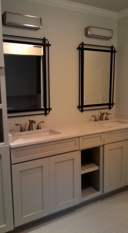 Custom Bathroom Built In Vanity - Contemporary - Bathroom - Atlanta ...