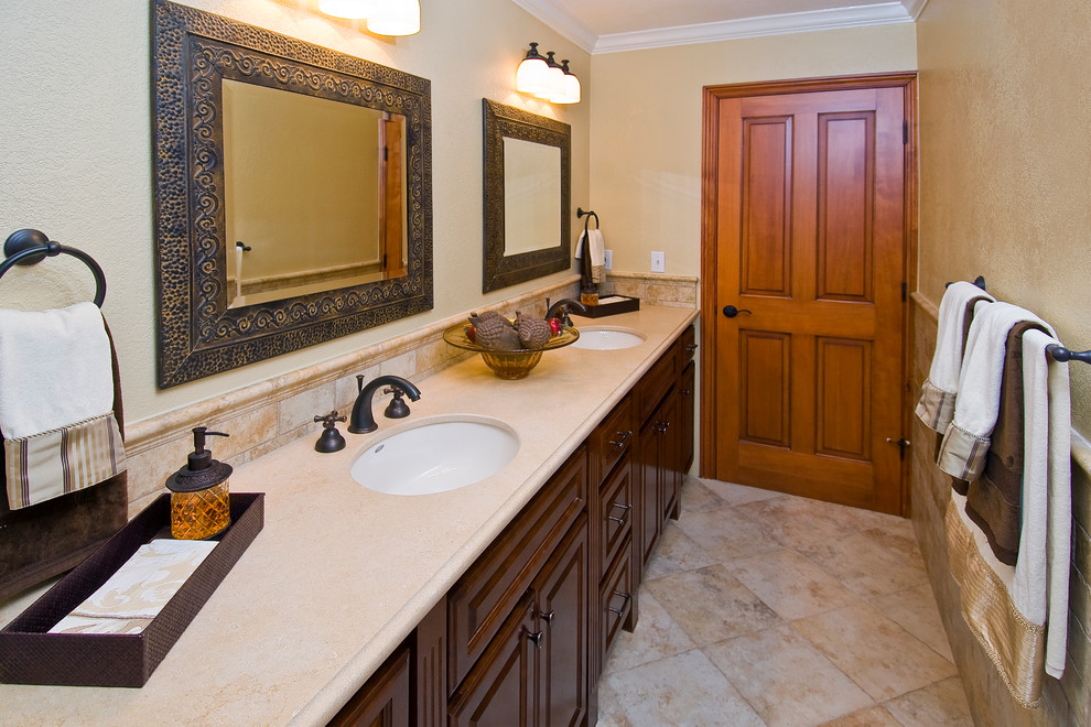 Custom Bathroom Countertops & Shower Enclosures - Transitional ...