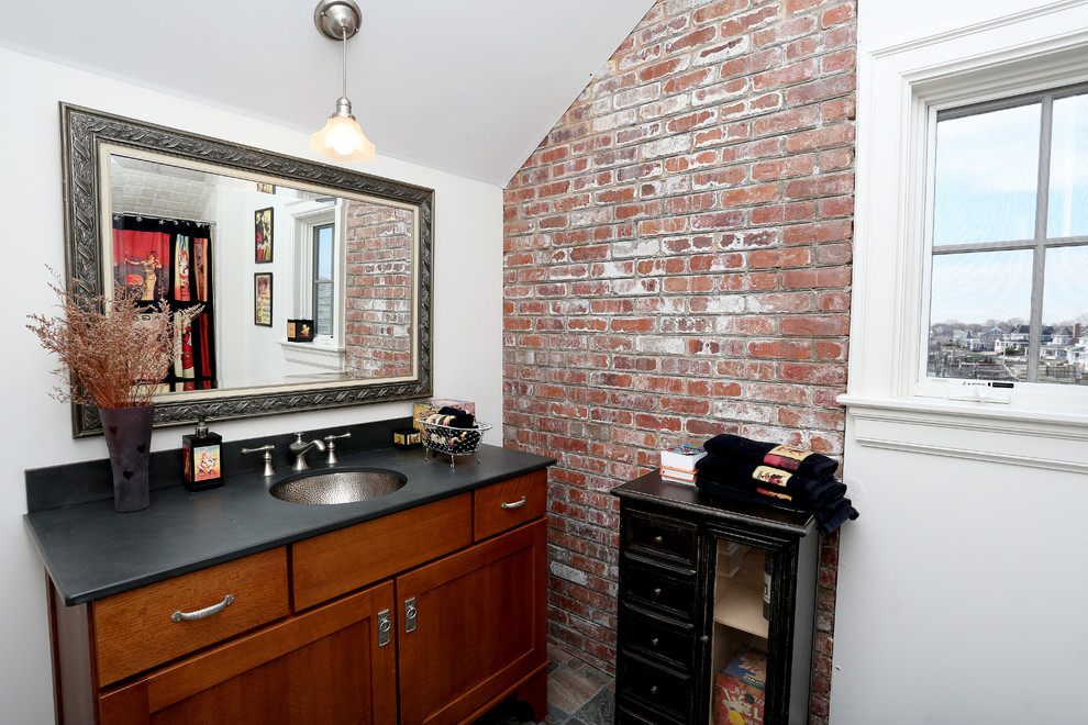 Custom Beach Home on Riverfront - Contemporary - Bathroom - New York ...