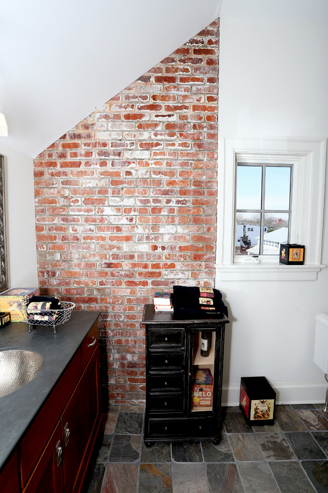 Custom Beach Home on Riverfront - Contemporary - Bathroom - New York ...