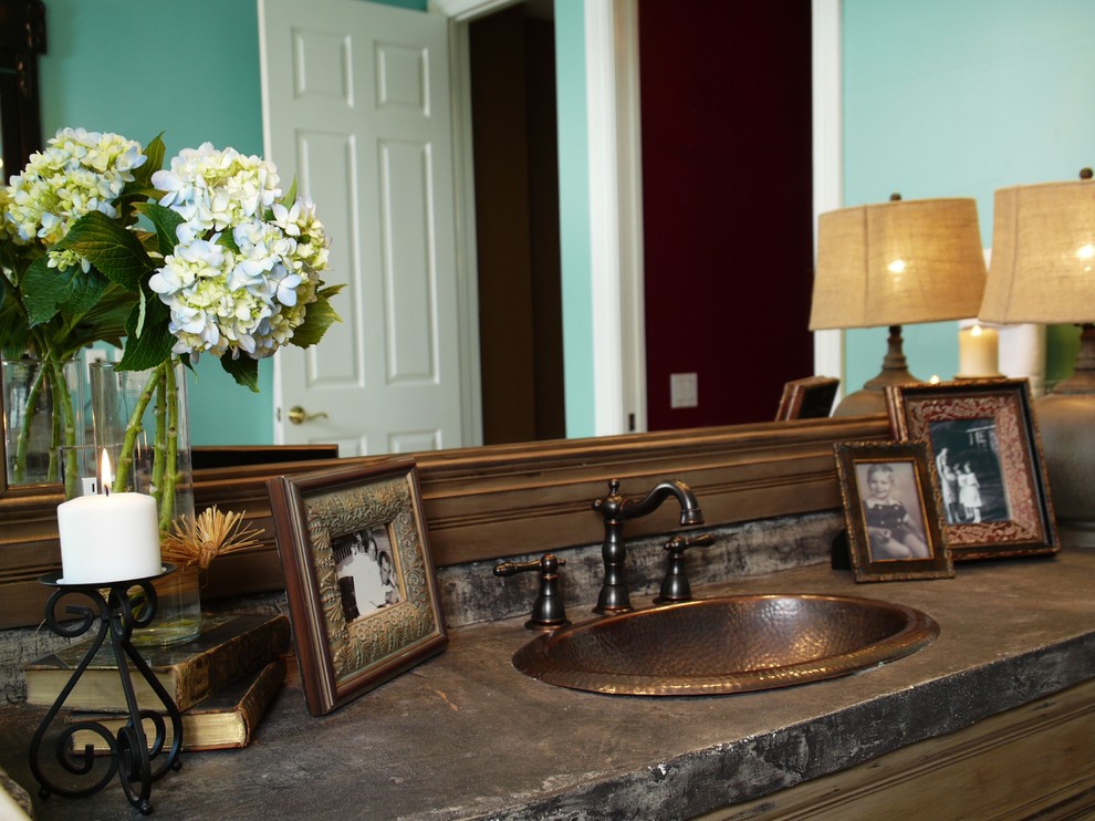 Custom Concrete Vanity - Eclectic - Bathroom - Miami - by Pepper Street ...