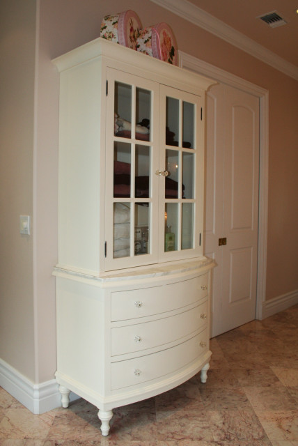 Custom Glamorous Bathroom Vanities, French Couture, Cream and White ...