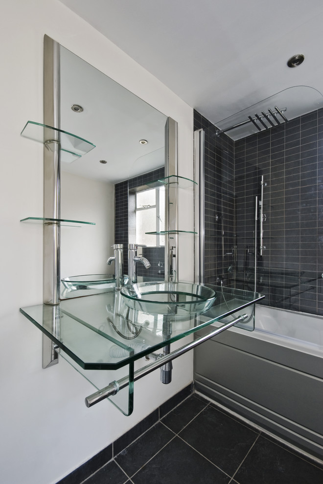 Custom Glass Projects by Janssen Glass - Contemporary - Bathroom ...