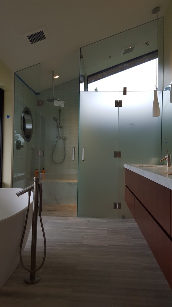 Custom Glass Shower Enclosure/Glass Toilet Room - Modern - Bathroom ...