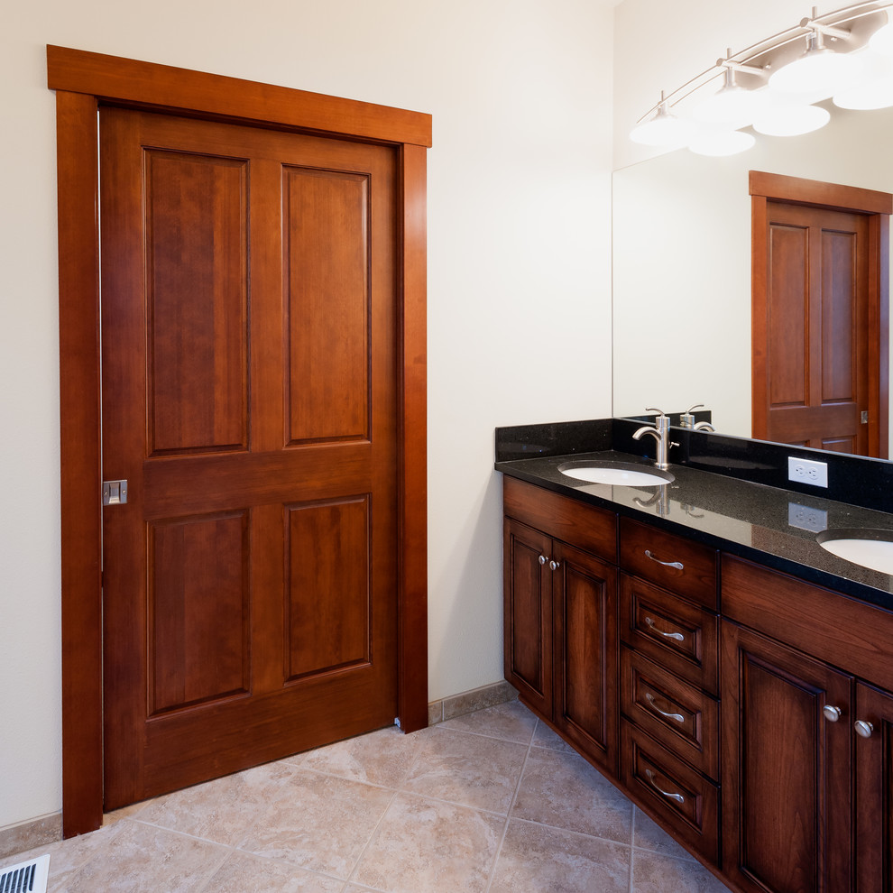 Custom home designed by Alan Mascord Design - Traditional - Bathroom ...