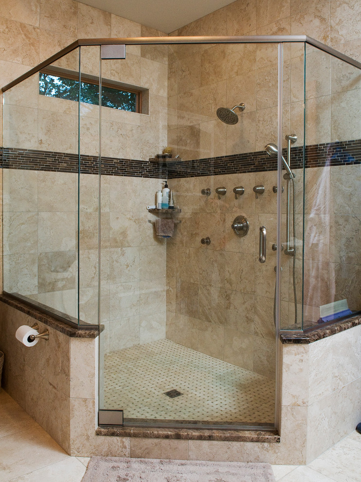 Custom Home - Timber Frame Dream - Contemporary - Bathroom ...