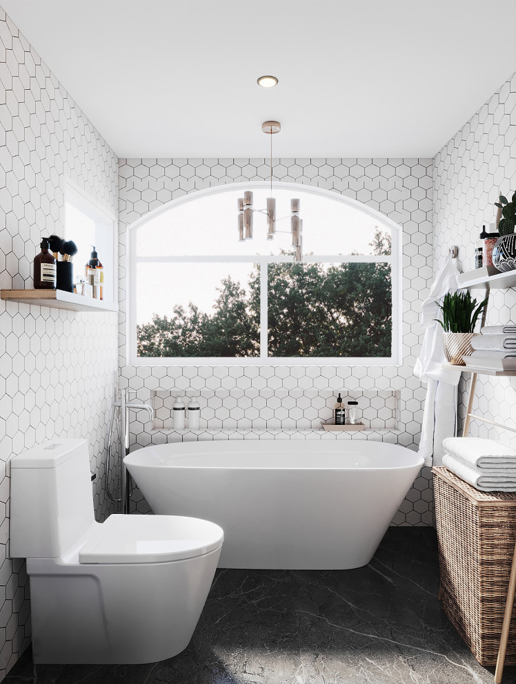 Custom Master Bathroom - Palo Alto - Contemporary - Bathroom - San Francisco - by HomeTech ...