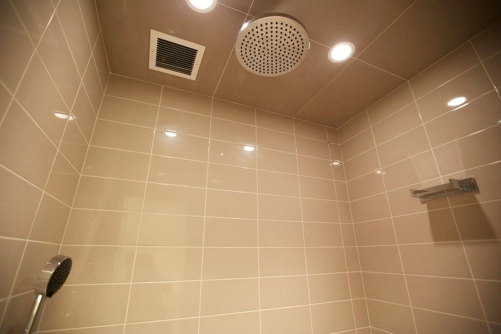 Custom Modern Tiled Shower Enclosure - Modern - Bathroom - Boston - by ...