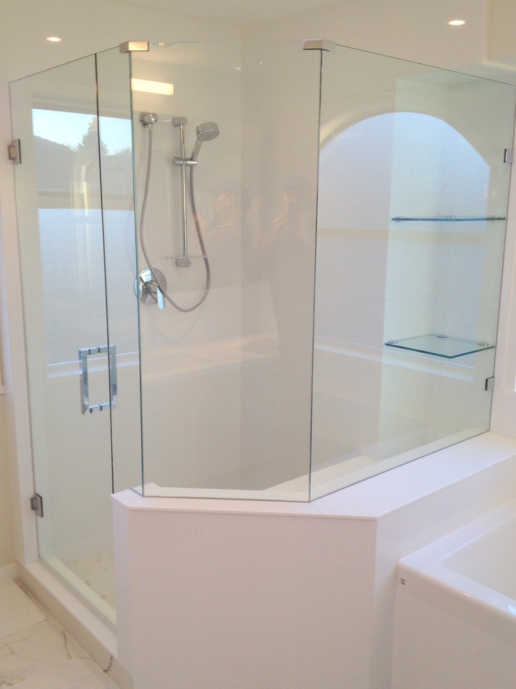 Custom neo-angle frameless showers, Greater Vancouver's Shower Glass ...