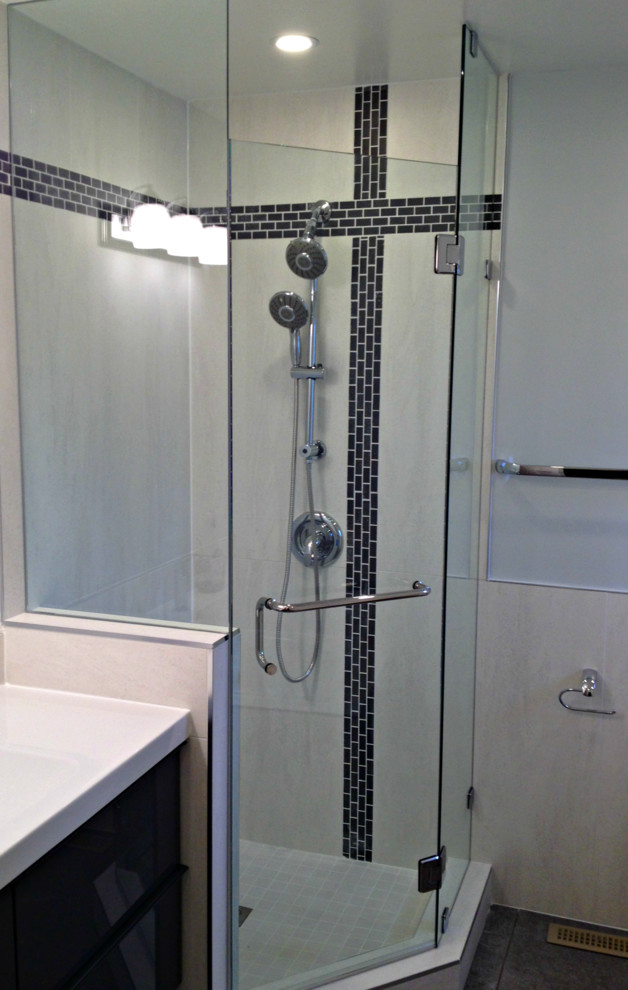 Custom Neo-Angle Frameless Showers, Greater Vancouver - Contemporary ...