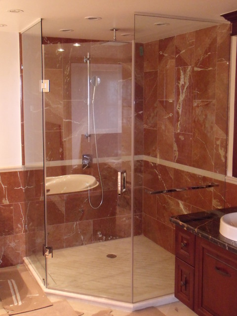 Custom Neo-Angle Shower Door - Moderno - Stanza da Bagno - Toronto - di ...