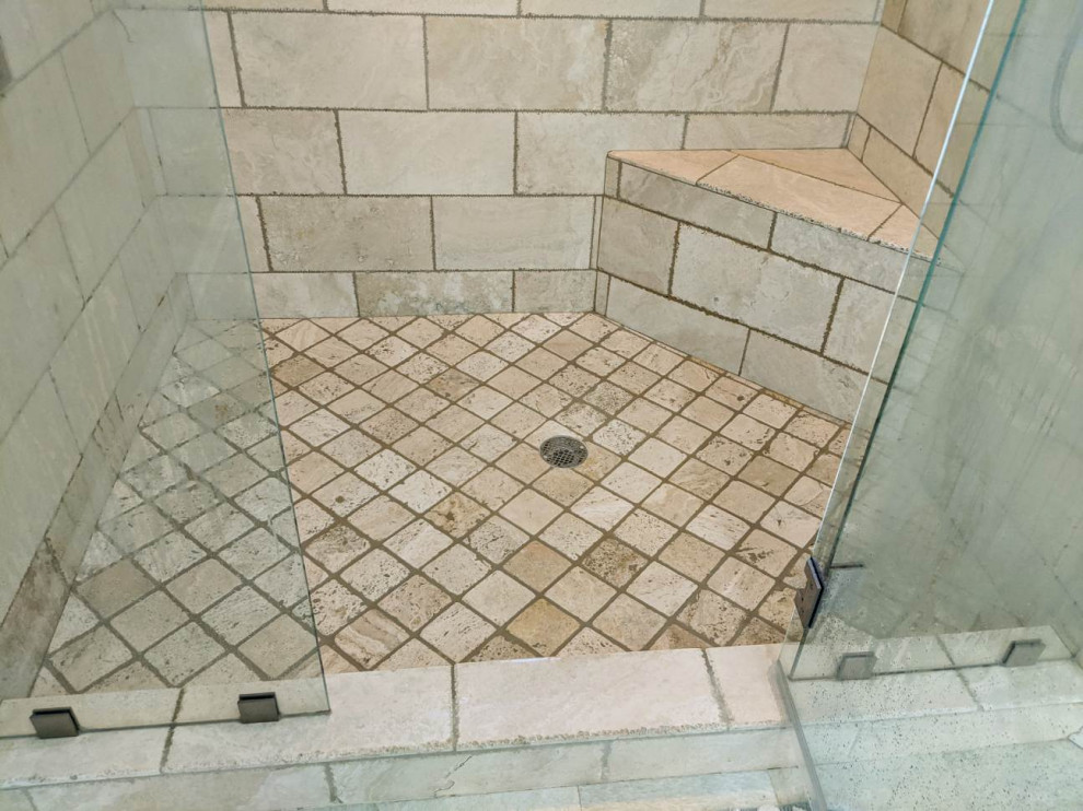 Custom Shower Drain, Marietta GA - French Country - Bathroom - Atlanta ...