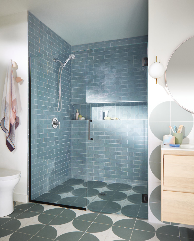 Custom Tile Shower - Modern - Bathroom - Cleveland - by Home Sweet Home ...