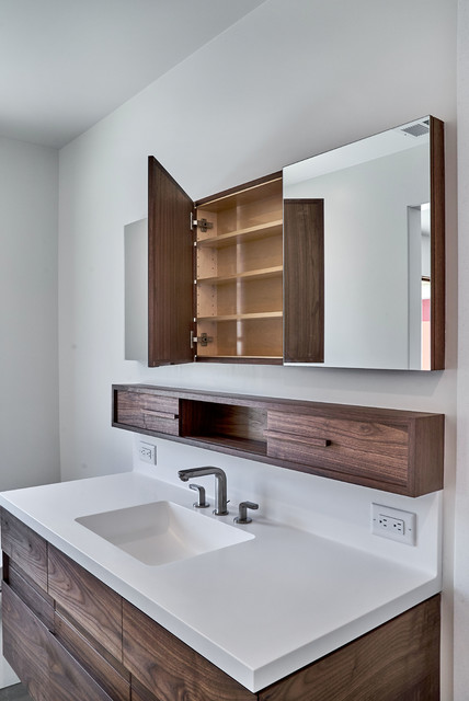 Custom Walnut Vanity - Modern - Bathroom - San Francisco - by Bill Fry ...