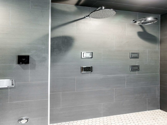 Dallas Bathroom Remodel with New Shower Spa System - Contemporary ...