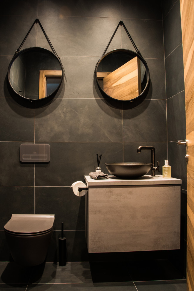 Dark House WC - Eclectic - Bathroom - Other - by Orange Design Studio ...
