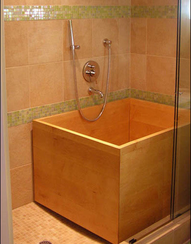 Deep Ofuro for walk-in shower - Modern - Bathroom - Other - by Bath in ...