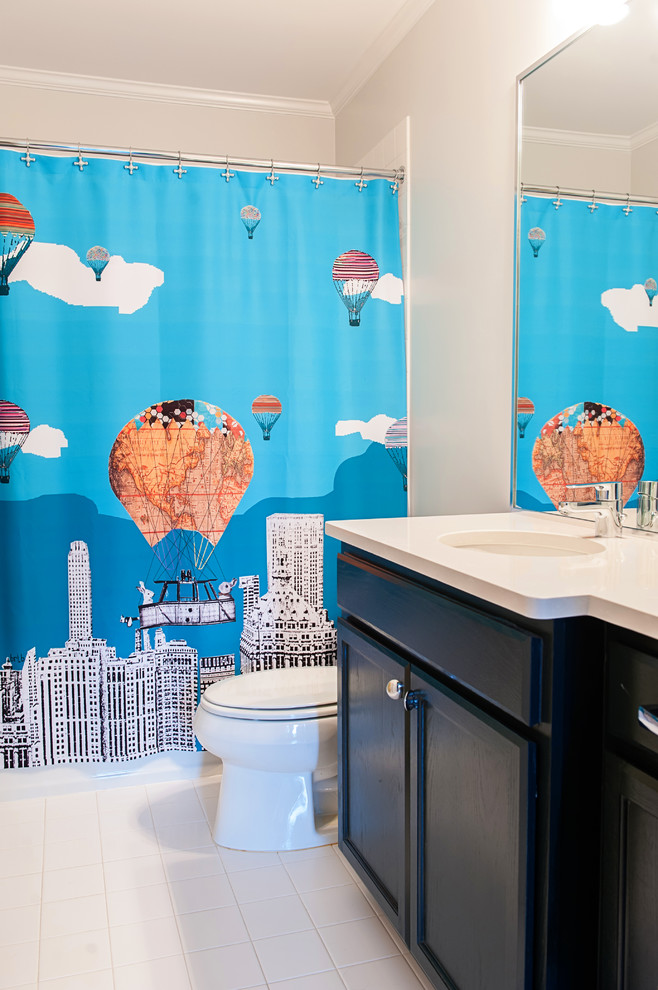 Del Ray Farm House: Kids' Bath - Farmhouse - Bathroom - DC Metro - by ...