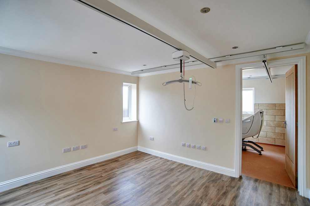 Disabled adaptation with ceiling hoists and bath - Contemporary ...
