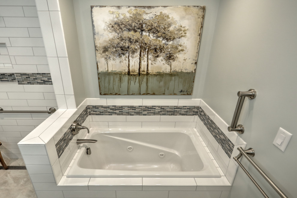 Donovan Master Bath with ADA Shower Stall - Transitional - Bathroom ...