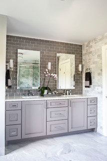 Double Vanity Master Bath - Transitional - Bathroom - Chicago - by ...