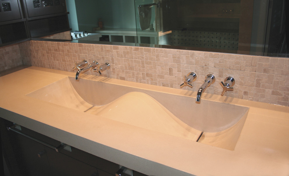 Double Wave Sink - Eclectic - Bathroom - Calgary - by Sculptural Design ...