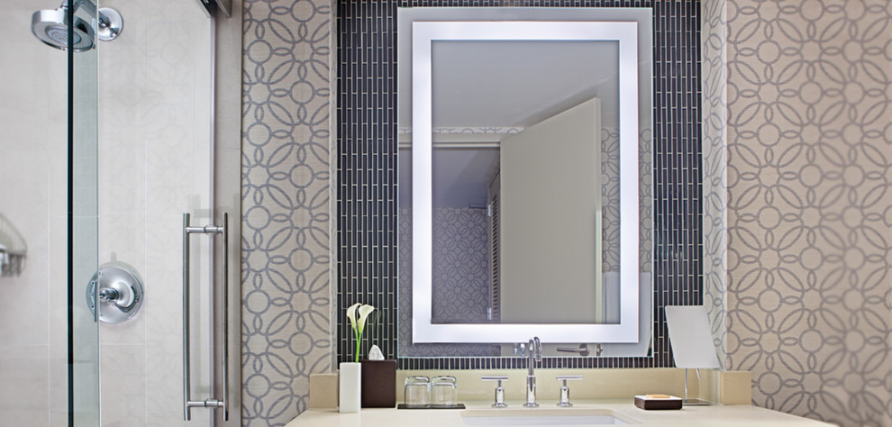 Electric Mirror Bathroom Design - Transitional - Bathroom - Denver - by ...