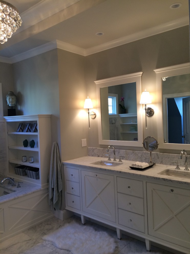Elegant Master Bathroom - Transitional - Bathroom - Boston - by LME ...