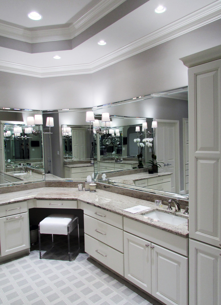 Elegant Southern Contemporary Master Bathroom Remodel - Contemporary ...