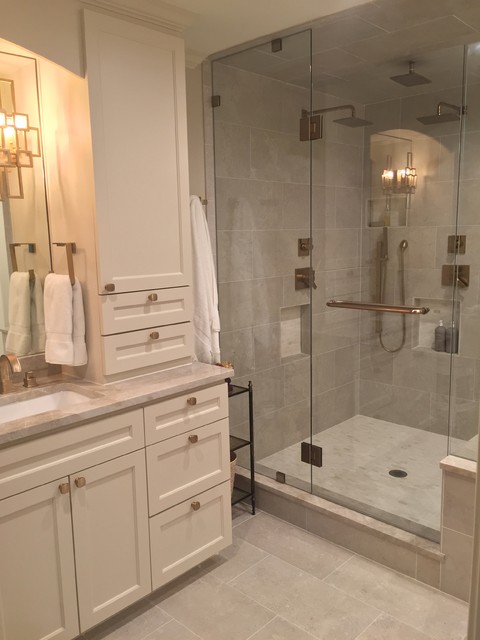 Elegant Transitional Master Bathroom Classique Chic Salle De Bain