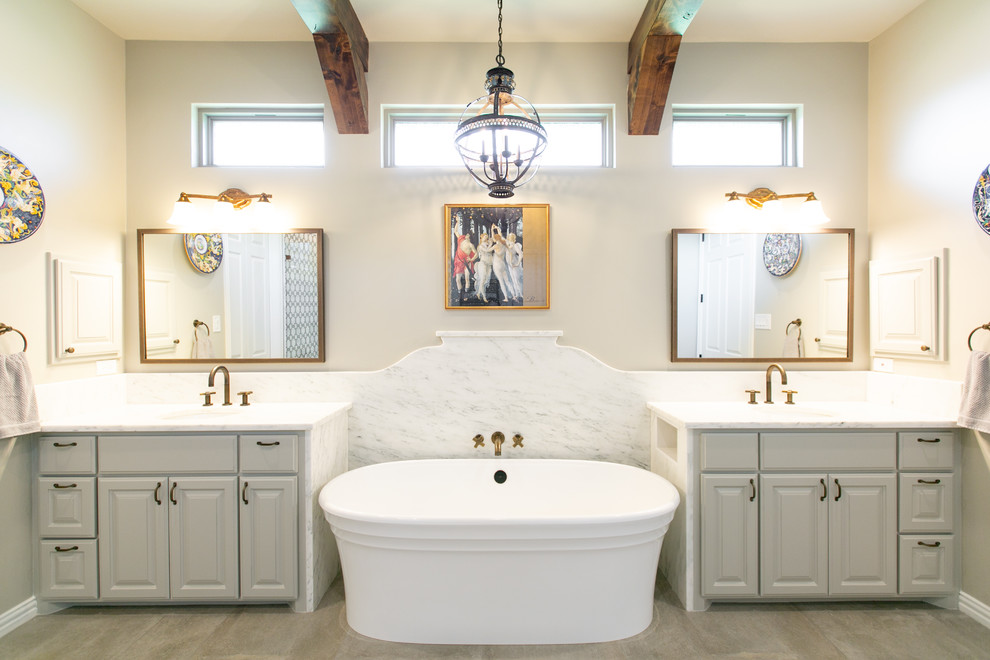 European Inspired Master Bathroom Renovation - Bathroom - Dallas - by ...