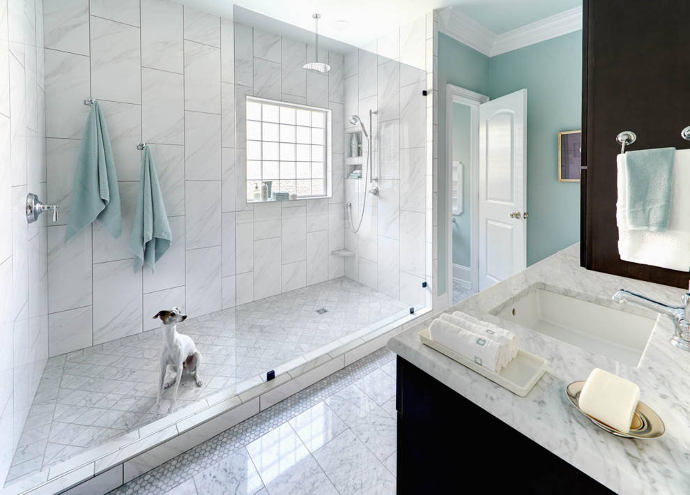 Extra Large Shower - Transitional - Bathroom - Charlotte - by ...