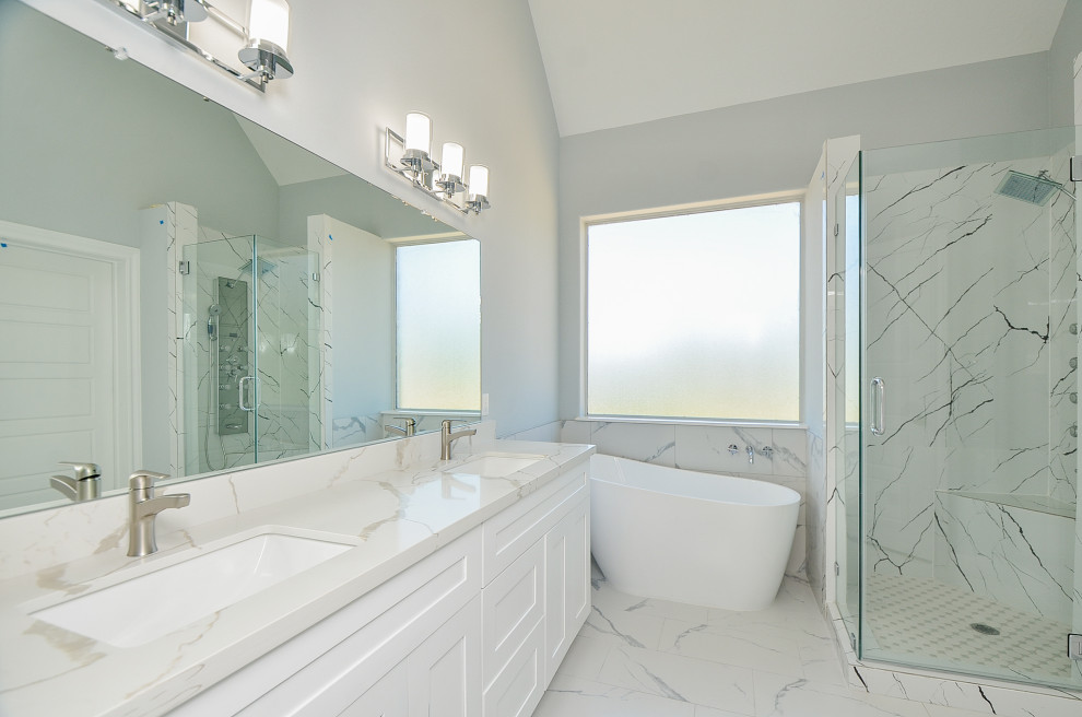 Fire Damaged Whole House Rehab - Modern - Bathroom - Houston - by MHS CONSTRUCTION & DESIGN LLC ...