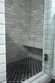 Floating Shower Bench - Transitional - Bathroom - Other - by Denise ...