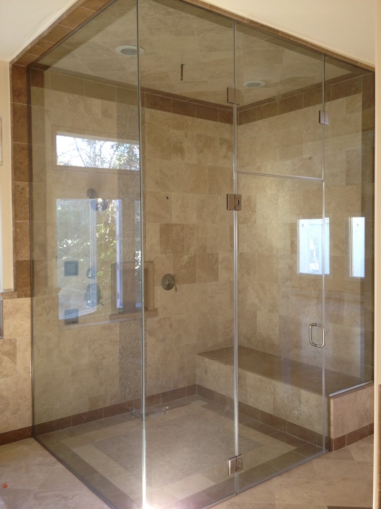 Frameless Glass Doors - Traditional - Bathroom - Los Angeles - by ...