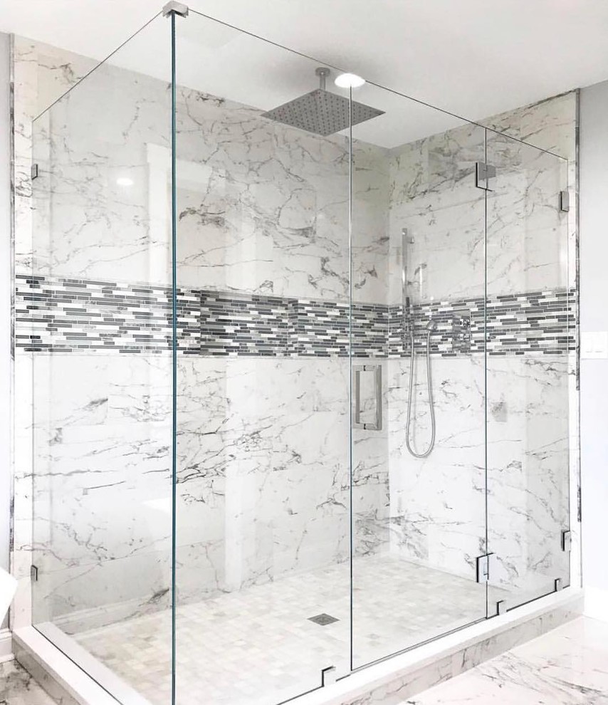 Frameless Glass Shower Doors Modern Bathroom Louisville By Hmi
