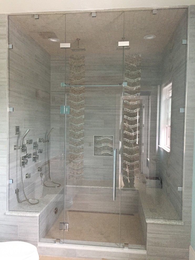 FRAMELESS SHOWER DOOR - Modern - Bathroom - DC Metro - by Fairfax Glass ...