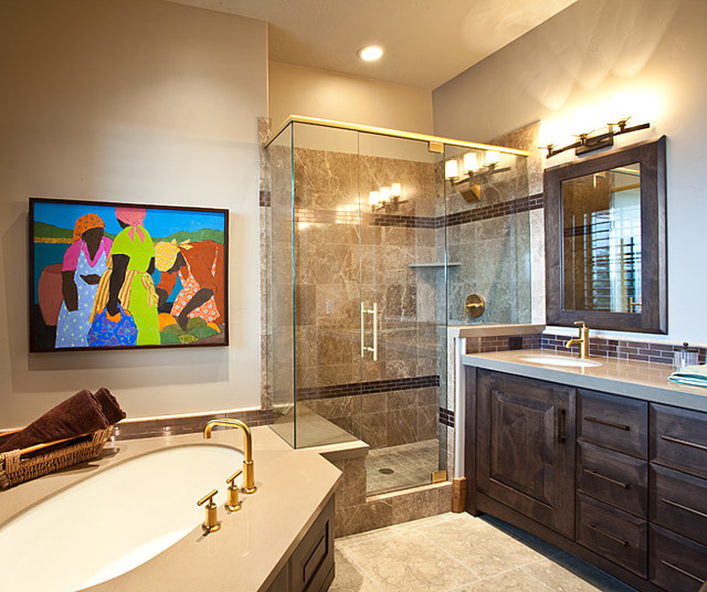 Frameless Shower Enclosures With Header Classique Salle De Bain
