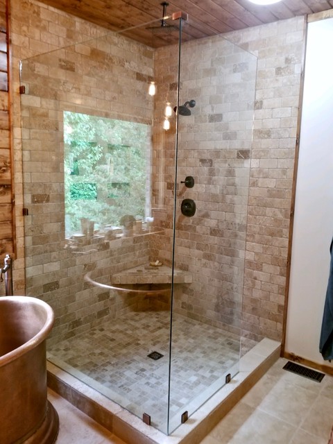 Frameless shower glass - Fixed Panels - Classique Chic - Salle de Bain ...